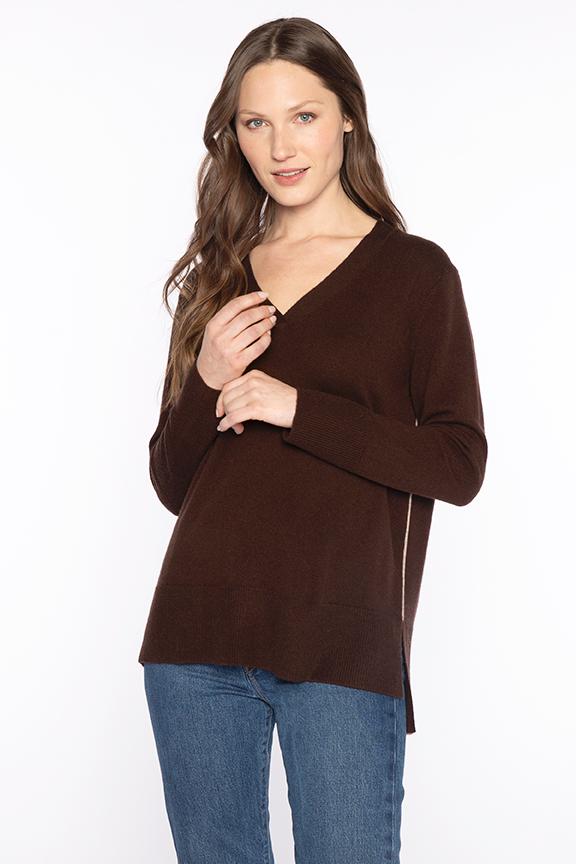 HI LOW PIPED EASY VEE – Kinross Cashmere